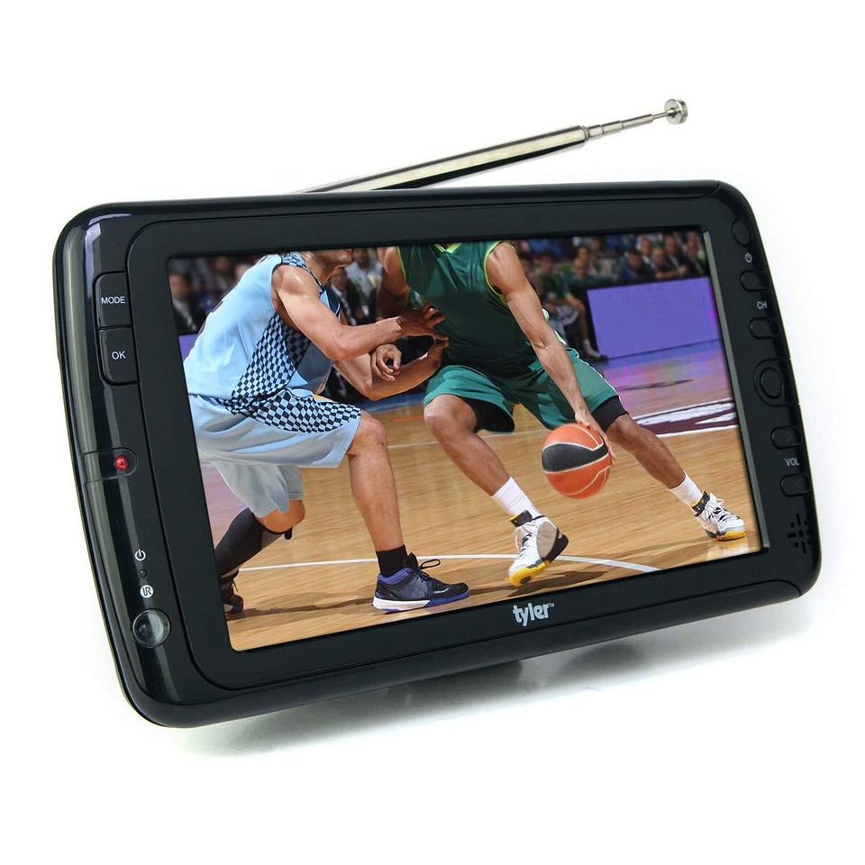Tyler 7" Portable TV LCD Monitor Rechargeable Battery Powered HD-TV ...