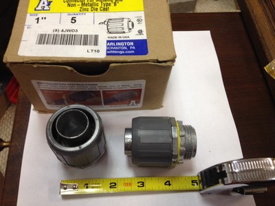 Arlington LT10, Zinc Noninsulated Connector, 1" Conduit, Made-In-The ...
