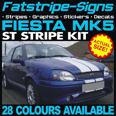 to fit FORD FIESTA MK5 ST STRIPES GRAPHICS DECALS STICKERS CAR 1.2 16V ...