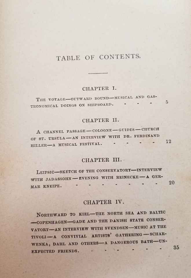 RARE! 1891 BOOK: REMINISCENCES OF A MUSICIAN'S VACATIONS ABROAD - LOUIS ...