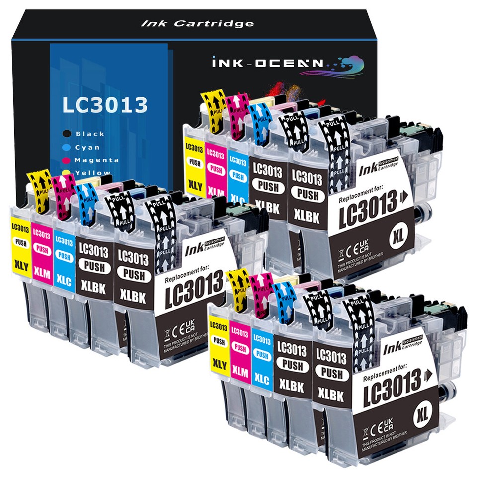 LC-3013 LC3013 XL Ink Cartridge for Brother MFC-J491DW MFC-J497DW ...
