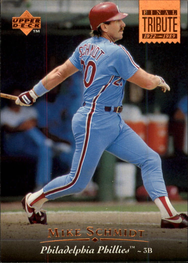 1995 Upper Deck Philadelphia Phillies Baseball Card #450 Mike Schmidt ...