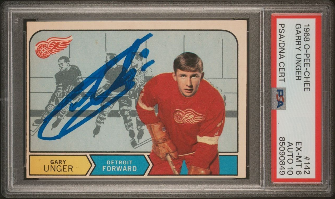 Garry Unger RC 1968 O-Pee-Chee #142 Signed Rookie PSA 6 Auto 10 | eBay