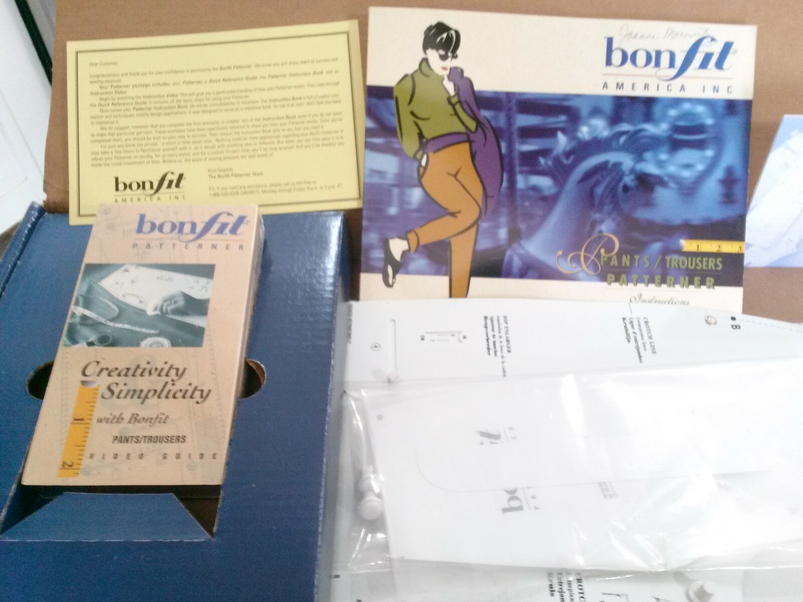 Bonfit Patterner Pants Slacks Trousers Adjustable Sewing Pattern System ...