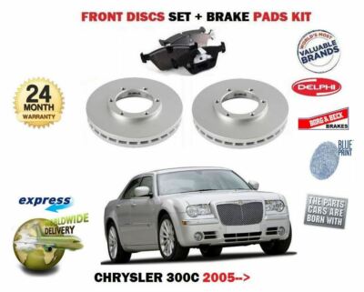 FOR CHRYSLER 300C 3.0 CRD 3.5 5.7 2005 FRONT BRAKE DISCS SET AND DISC ...