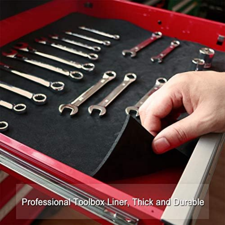 Tool Box Liner Drawer Liners Non Slip Padded Shelf Foam Rubber Roll Mat ...