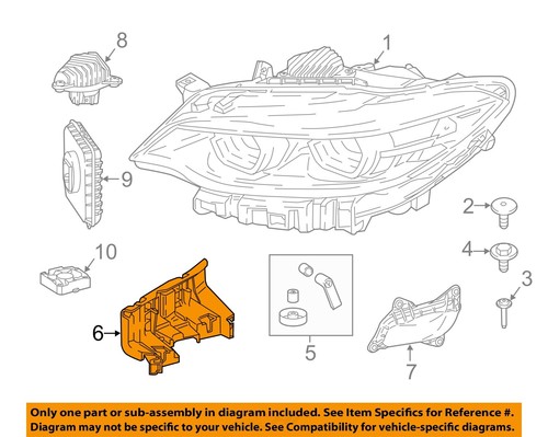 BMW OEM 14-16 228i Headlamp-Front Lamps-Bracket Right 63117394014 | eBay