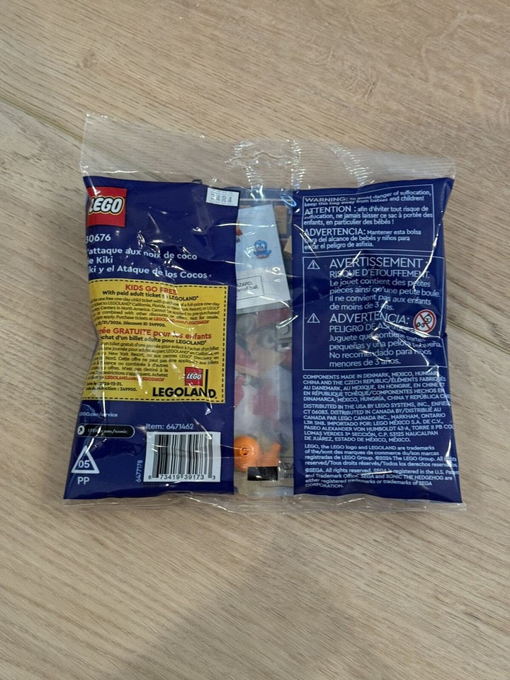 New Sealed Lego Sonic the Hedgehog Kiki's Coconut Attack | eBay