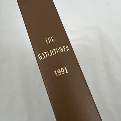 JEHOVAH'S WITNESS 1991 WATCHTOWER BOUND VOLUME WATCHTOWER BIBLE & TRACT ...