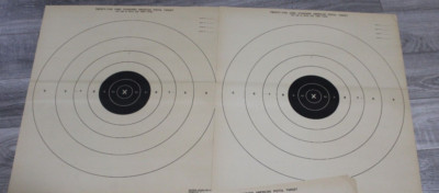 Vintage 25 Yard std American Pistol Paper Targets - 21"x24" - LOT of 10 ...