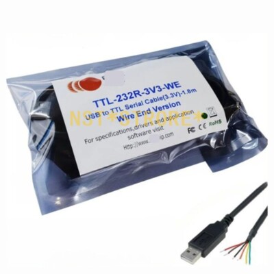 1 Pc. New TTL-232R-3V3-WE USB To TTL Serial Cable 3.3V 1.8M Wire End ...