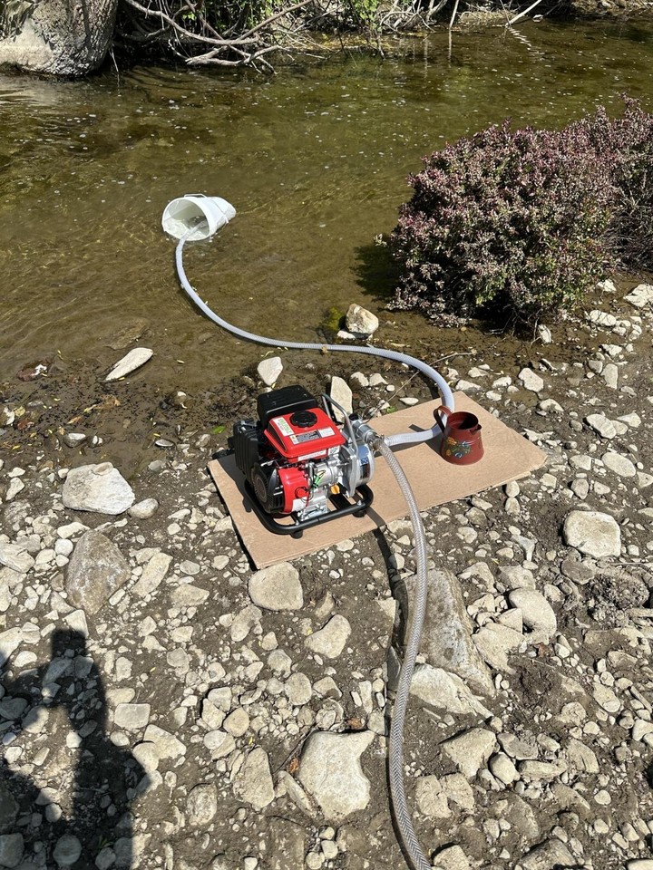 Predator 1 in. 79cc Gasoline Engine Semi-Trash Water Pump Tool Portable ...