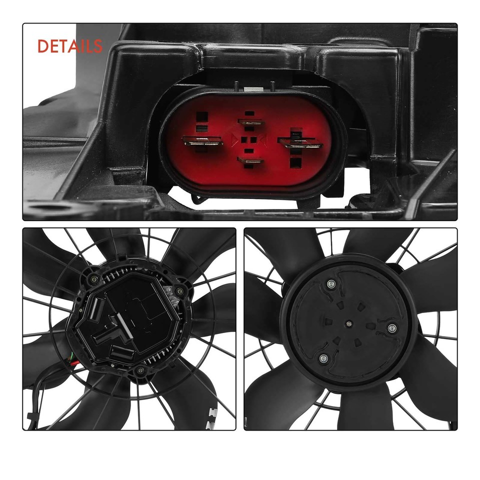 Engine Radiator Cooling Fan Assy w/ Brushless Motor for Mercedes-Benz ...