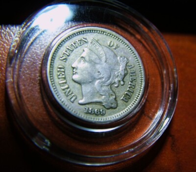 1869 Three Cent Nickel Piece 3C nice and very hard to find | eBay