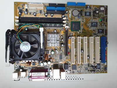 ASUS P4PE Rev: 1.03 DDR1 + Celeron 2500- ATX - 512mb ram + I/O Shield ...