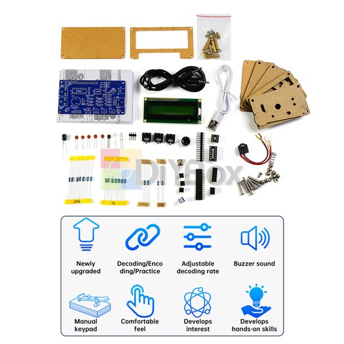 DIY CW Trainer Morse Code Decoder Keyer Interpreter DIY Electronic ...