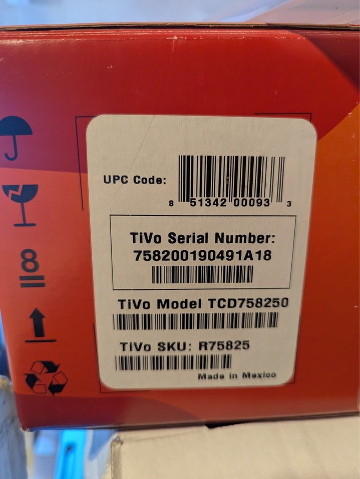 TiVo Premiere XL4 Series4 DVR (TCD758250) Lifetime Service + 2 ...
