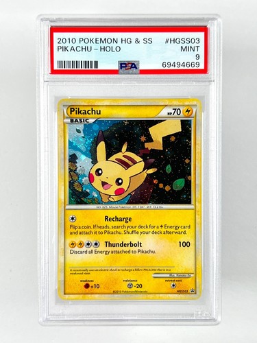 Pikachu - HGSS03 - Holo Heart Gold & Soul Silver Promo PSA 9 Pokemon ...