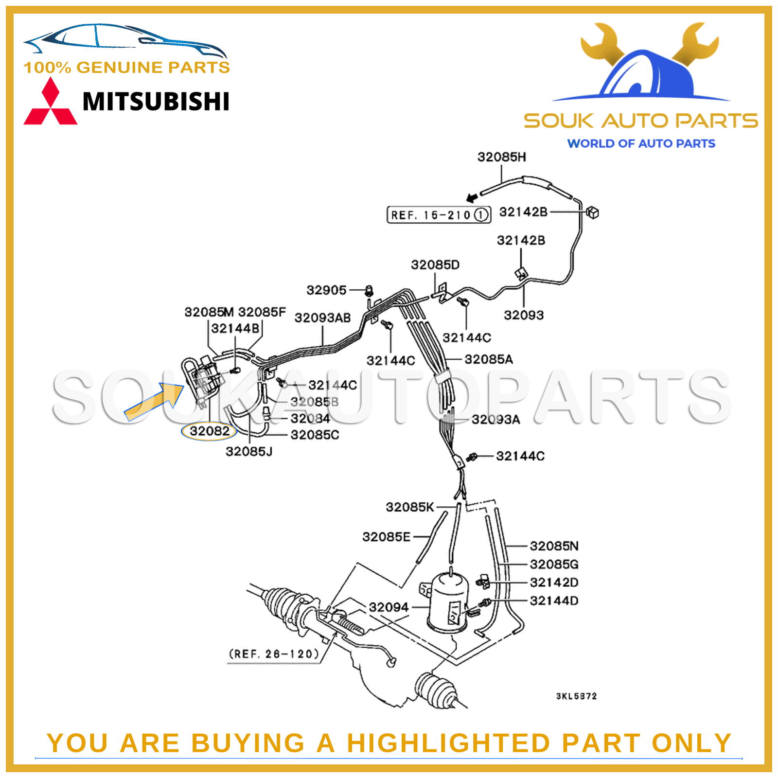 MR430381 Genuine Mitsubishi VALVE, FREEWHEEL CLUTCH CONTROL SOLENOID ...