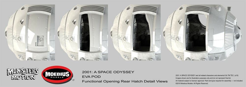 Moebius 2001: A Space Odyssey EVA Pod 1/8 Scale Model Kit SEALED ...