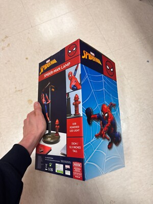 Spiderman Lamp Officially Licensed Marvel Collectable Figurine USB LED ...