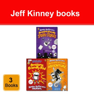 Jeff Kinney 3 Books Collection Set Awesome Friendly Kid, Freindly ...