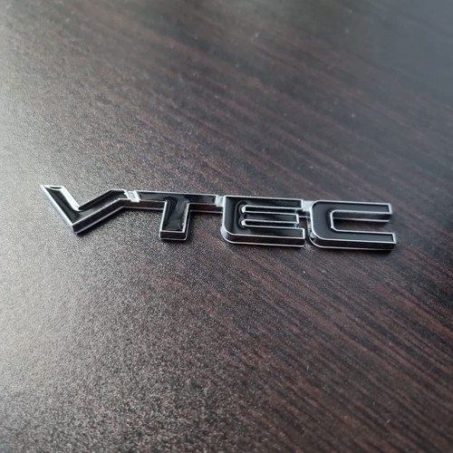 BLACK VTEC BADGE HONDA TYPE R CIVIC JAZZ ODDYSEY CR-V METAL VTEC EMBLEM ...