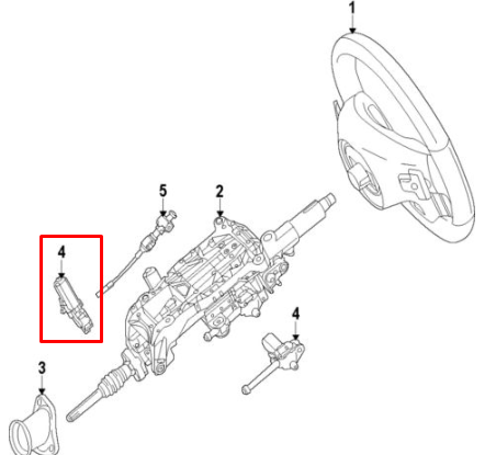 MB ML W166 Steering Column Geer Lenght Adjustment A1664600125 NEW ...