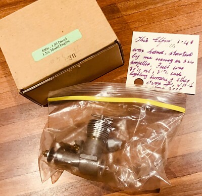 Vintage Z Elfin 1.49 Replica Diesel, model aeroplane, airplane engine. NIB | eBay Australia