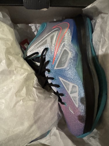 NEW Nike LeBron X Pure Platinum Mens Size 11 - Air Bubble Issue | eBay