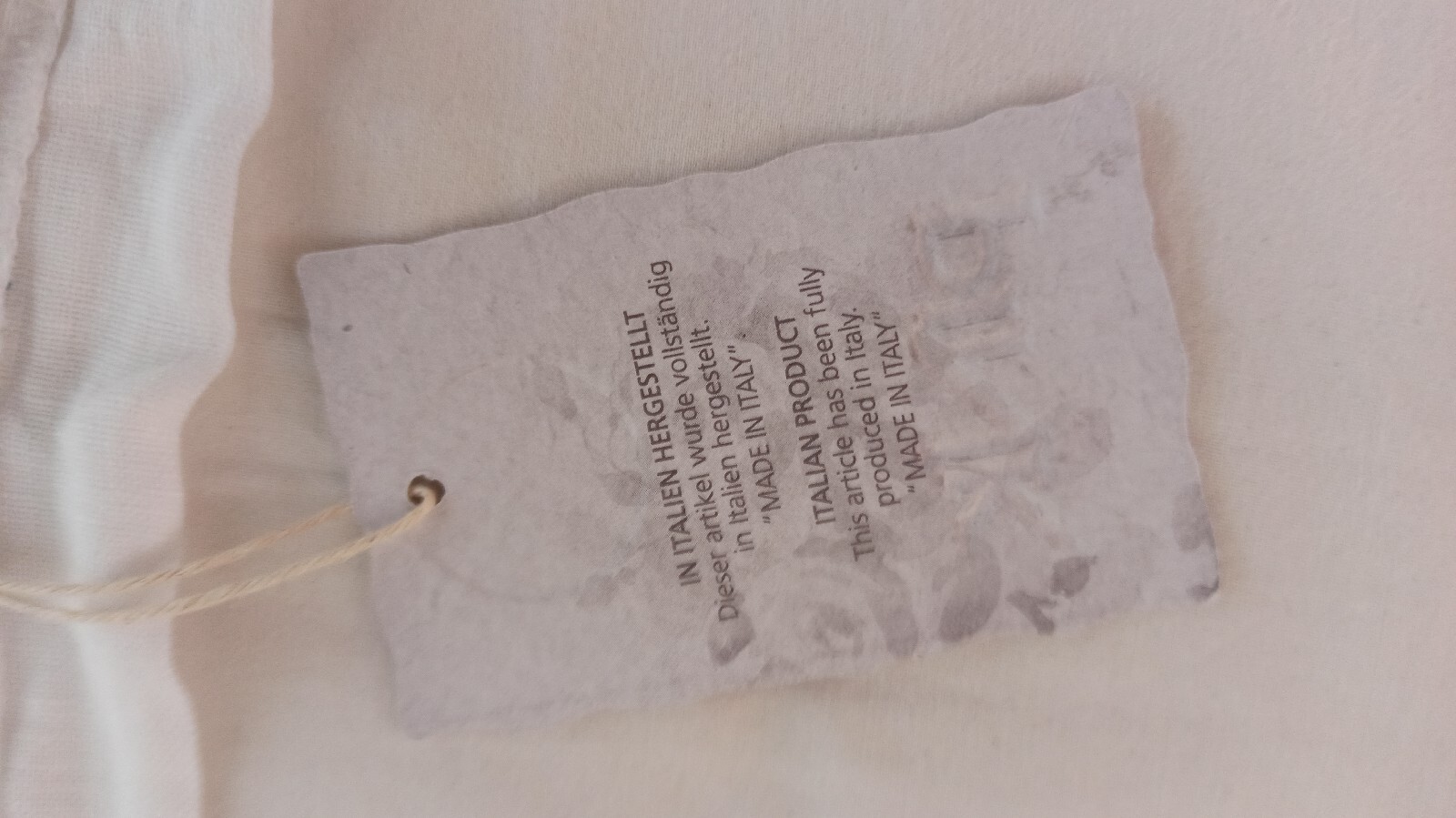 Leinen Latzhose P655C Gr. L Farbe Weiss Weites Bein Marlene Woman ...