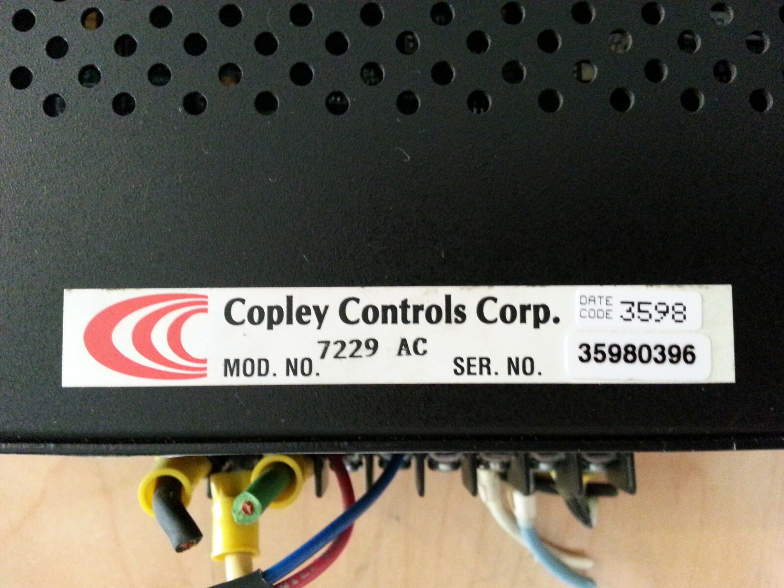 Copley Controls 7229AC 32-132VAC PWM Servo Motor Drive Amplifier ...