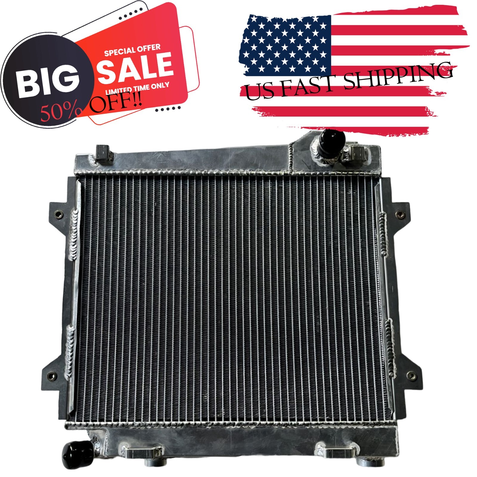 Aluminum Radiator Fit BMW E21 320 323i; ALPINA C1/E21 2.3i M20 1979 ...