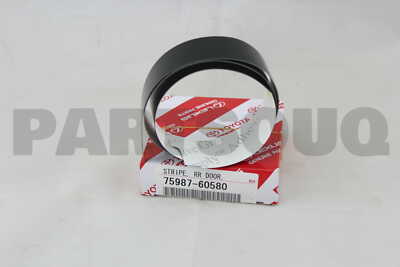 7598760580 Genuine Toyota STRIPE, REAR DOOR, OUTSIDE, RH 75987-60580 | eBay