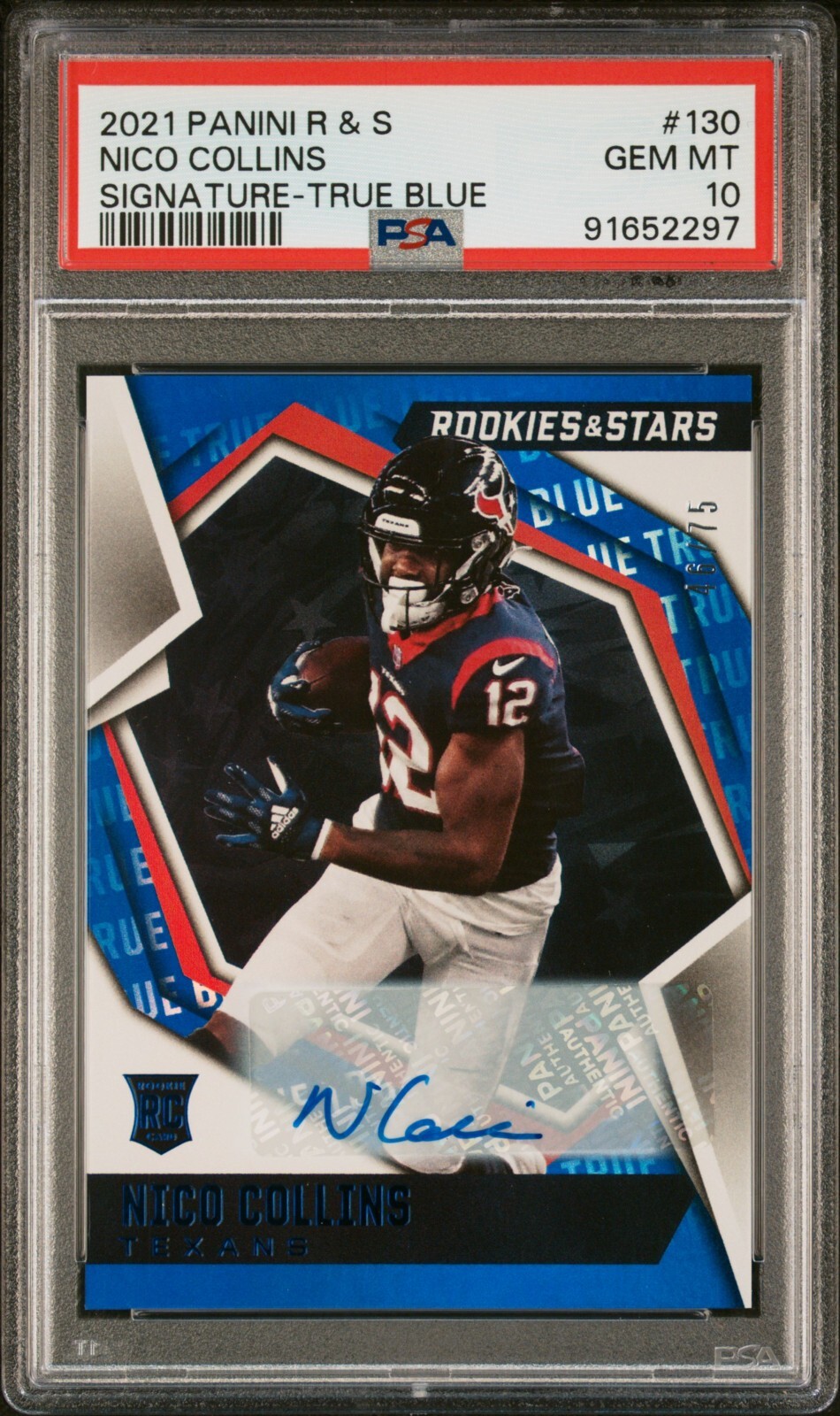 2021 Panini Rookies & Stars - Rookies True Blue Signatures #130 Nico ...