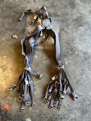 LOT OF 5 Vintage East German Gray Suspenders Uniform Y Straps NVA ...