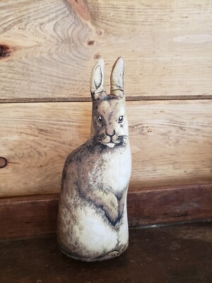 Vintage The Toy Works Stuffed Primitive Bunny | eBay
