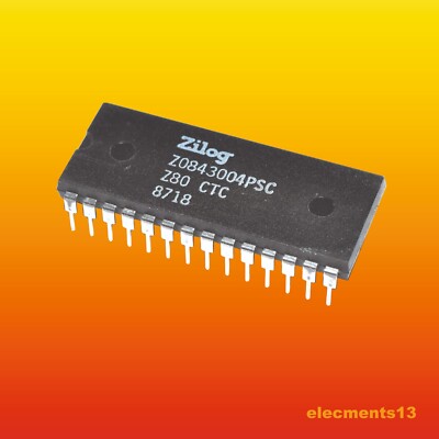 Z0843004PSC ZILOG VINTAGE IC NMOS/CMOS Z80 CTC COUNTER/TIMER CIRCUIT ...