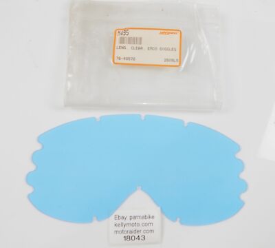 EMGO EYEWEAR GOGGLES BLUE LENS VISOR SHIELD 76-49570 M495 MOTORCYCLE ...