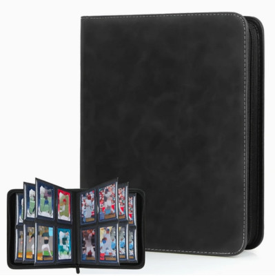 Guardz 4 Pocket Zip Top Loader Trading Card Folder - Holds 112 Top ...