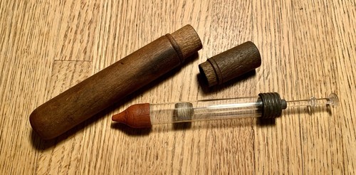 Civil War Era Hypodermic Syringe-Wood Cased! | eBay