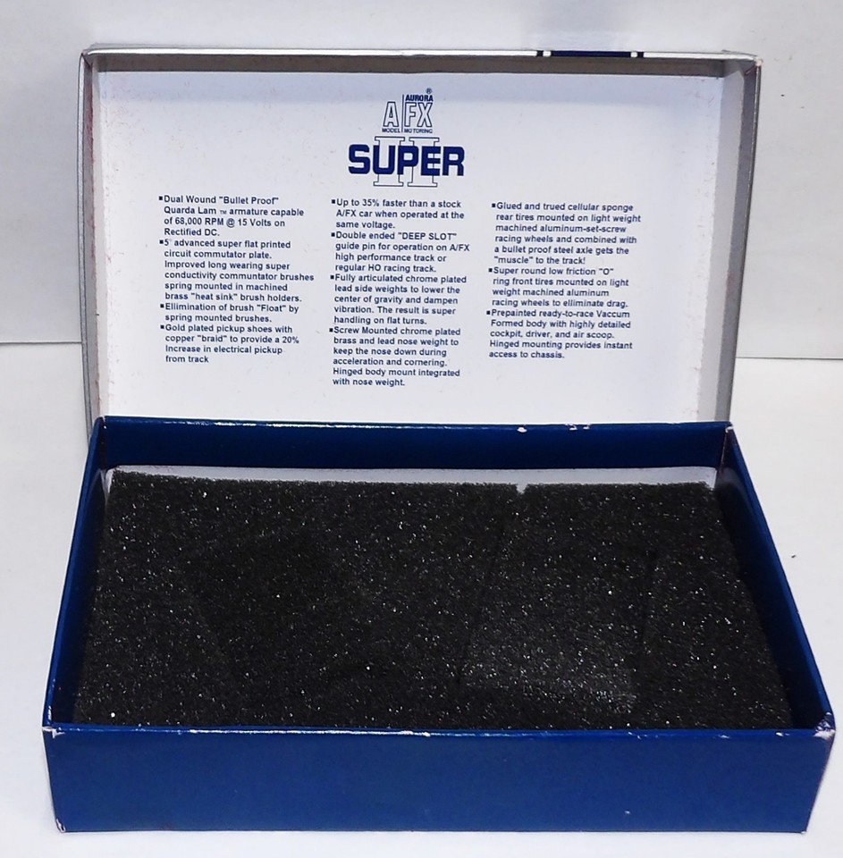 AURORA AFX SUPER II REPRODUCION BOX AND INSERT NICE USED CONDITION HO ...