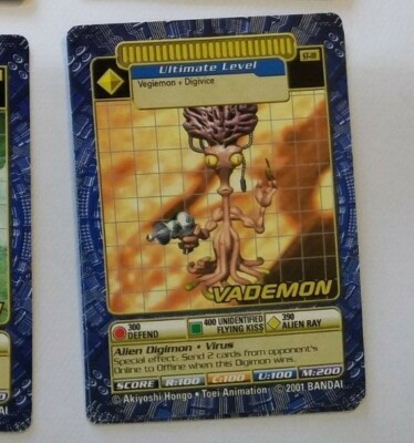2001 BANDAI DIGIMON VADEMON ULTIMATE LEVEL CARD # ST-111 | eBay