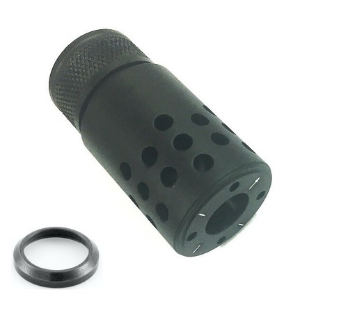 .308/ .300 blackout 5/8x24 thread mini slip over muzzle brake anodized ...