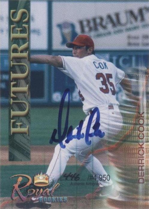2000 Royal Rookies - Futures Derrick Cook #31 Autographs /4950 (AU, RC ...