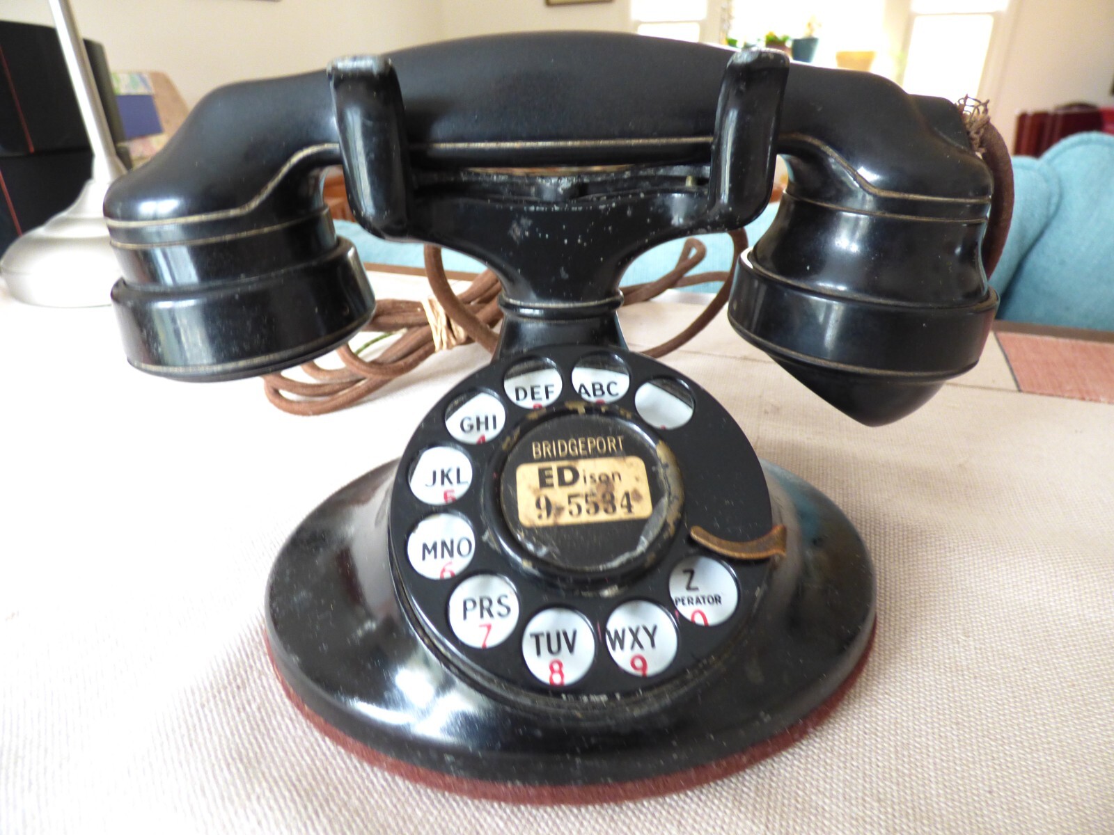 Antique Western Electric 202 Telephone w E1 handset & 4H dial | eBay