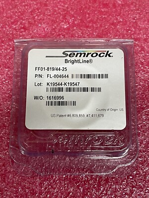 Semrock FF01-819/44-25 819/44nm 25mm BrightLine® single-band bandpass ...