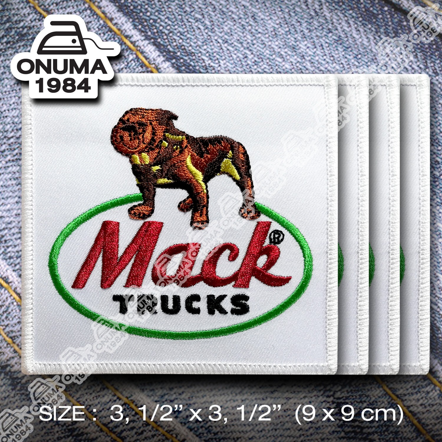 4x Mack Patch Iron on, DIY Custom Jacket Decorate Cap T-Shirt, Trucks ...