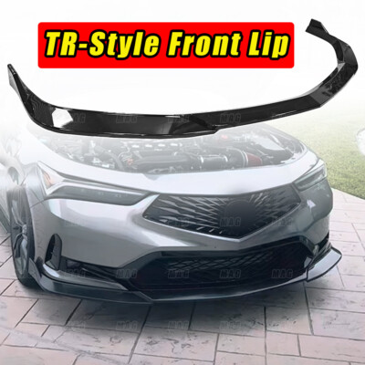 For 2023-2025 Acura Integra TR-Style Painted Black Front Bumper Lip ...