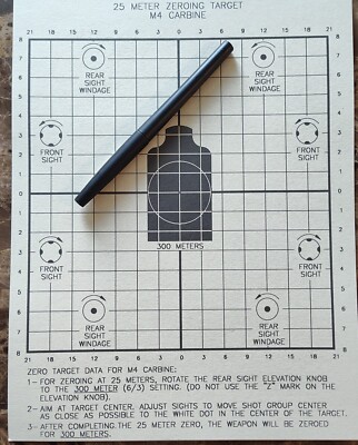 25 Meter Zeroing Target MASTER Copy | eBay